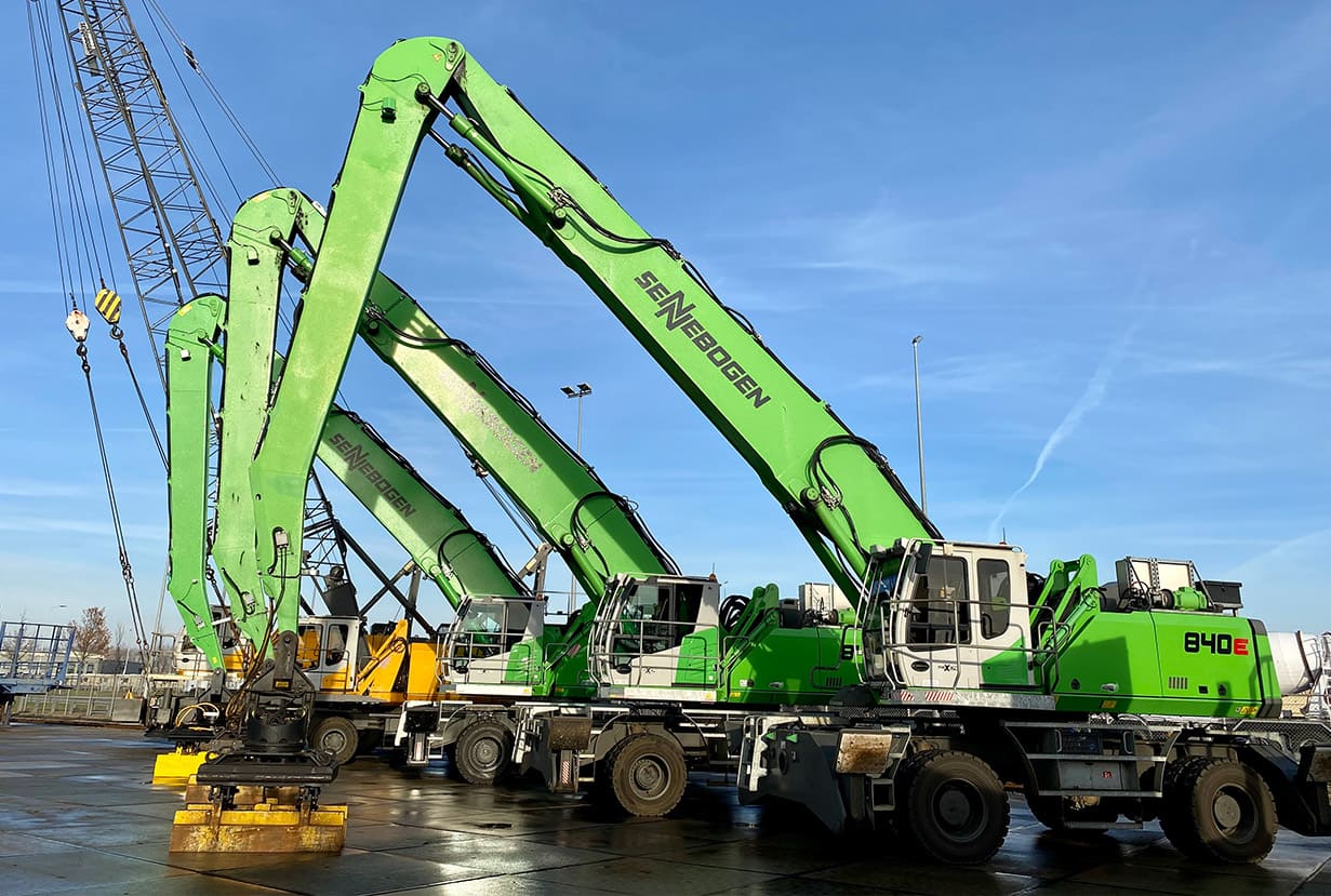 Ein neuer Sennebogen-Magnetkran für Solines | Solines GmbH